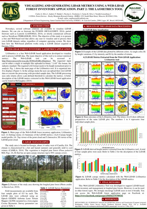 Pdf Visualizing And Generating Lidar Metrics Using A Web Lidar Forest Inventory Application