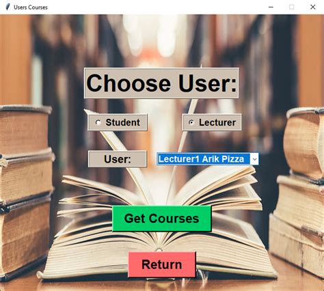 Github Liorsb Librarysystem Library System Designed In Python By Oop With Tkinter For The Gui