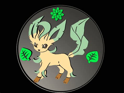 Coaster Of Leafeon 3d Model By Urieru3d On Thangs