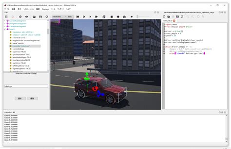 webots講座3：自動運転シミュレータ python