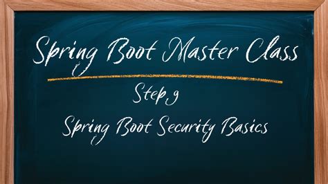 Mastering Spring Boot Step 9 — Spring Boot Security Basics By Aneesh Kumar Level Up Coding
