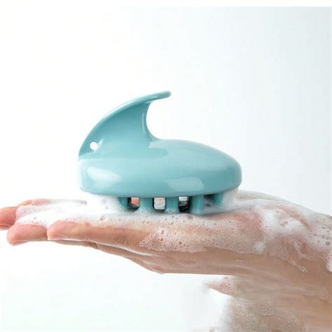 Scalp Massager Brush Hair Shampoo Brush Scrubber Dandruff Reduce Silicone Scalp Brush Exfoliator