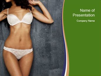 Sexy Underwear Body PowerPoint Template Backgrounds Google Slides ID 0000094501