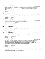 COSC 512 Quiz 1 Docx Question 1 1 Out Of 1 Points Kottler Asserts That A Counseling Group For