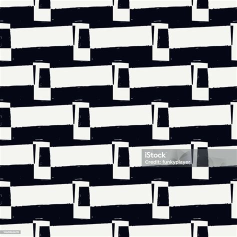 brush strokes seamless pattern freehand horizontal stripes print