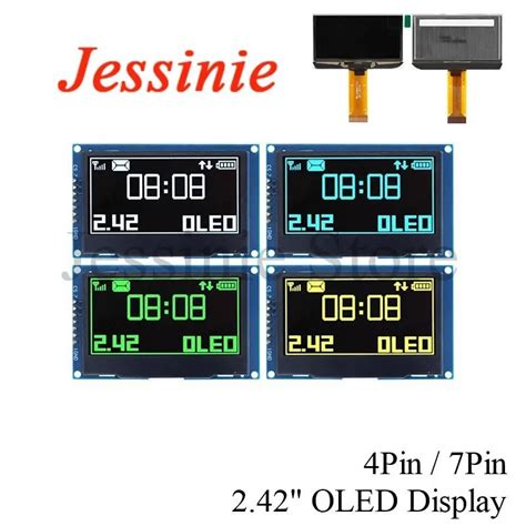 2 42 Inch Oled Module 2 42 12864 Screen Lcd Led Display Module 128x64 Ssd1309 Spi Iic I2c
