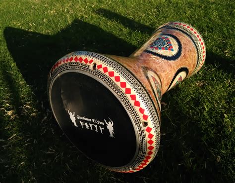 Дарбука инкрустированная «Цветы пустыни» (Egyptian Darbuka Doumbek ...