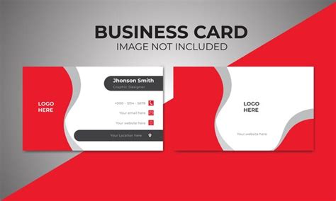 방문 명함 템플릿 프리미엄 벡터