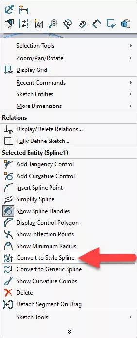 solidworks如何编辑、创建和转换样式样条曲线？ 知乎
