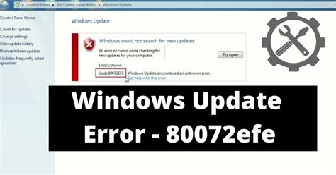 80072efe Windows 7
