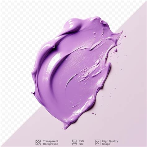 Изолированная фиолетово кремовая текстура на прозрачном фоне Премиум Psd Файл