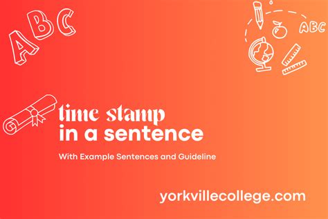 How To Use Time Stamp In A Sentence Easy Examples