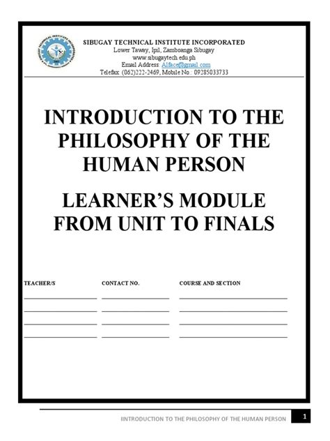 Intro To Philo Module Pdf Reason Argument