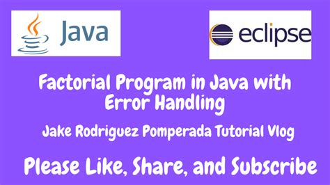 Factorial Program In Java With Error Handling Free Computer Programming Source Codes To All