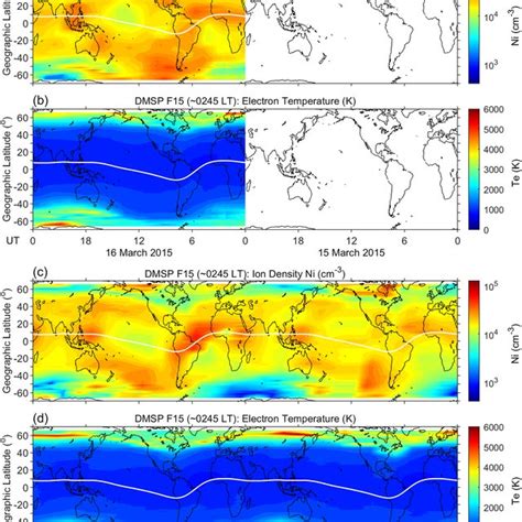 Ab Ion Density And Electron Temperature Measured By The Dmsp F15