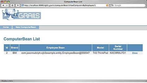 Grails EJB Domain Models Step By Step Grails EJB Domain Models Step By Step