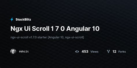 Ngx Ui Scroll 1 7 0 Angular 10 Stackblitz