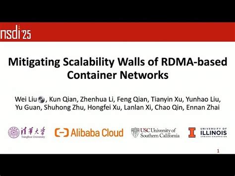 Free Video Mitigating Scalability Walls Of Rdma Based Container