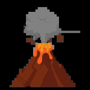 Vector Ng Flat Icon Ng Bulkan Imahe Ng Png Ai Libreng Download Pikbest