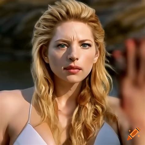 Katheryn Winnick At The Beach In Realistic 4k Resolution On Craiyon