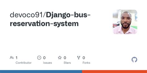 github devoco91 django bus reservation system
