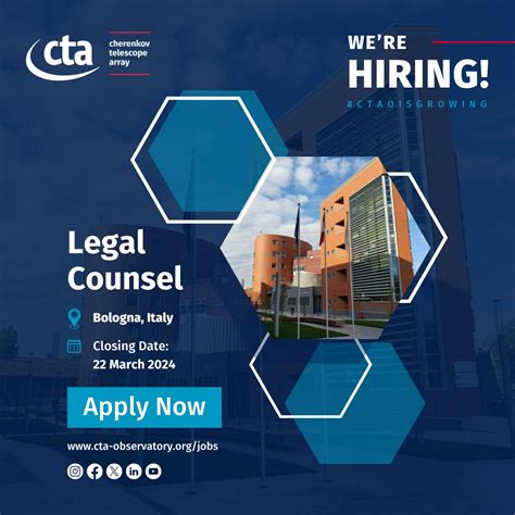 Cherenkov Telescope Array Observatory On Linkedin Ctaoisgrowing Ctao Legal Legalcounsel