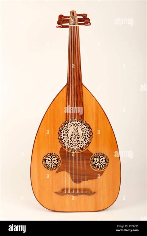 Egyptian Oud 11 String With Highly Decorated Soundholes String