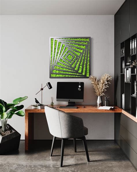 The Fibonacci Effect Wall Art Handcrafted Reindeer Moss Nature Decor