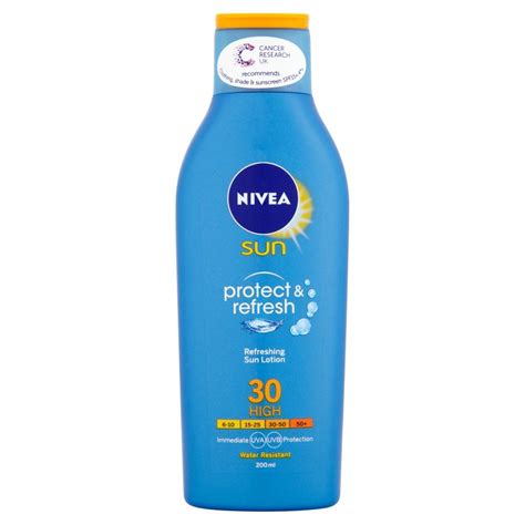 Nivea Sun Protect and Refresh Refreshing Sun Lotion High SPF 30-200 ml ...