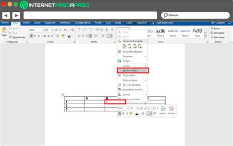 Eliminar Celda Fila o Columna en Word Guía Paso a Paso 2025