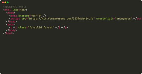 Как добавить иконку Font Awesome в Html