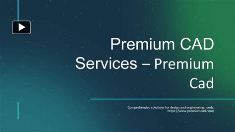 Ppt Premium Cad Services Premium Cad Powerpoint Presentation Free To Download Id 9c7f85