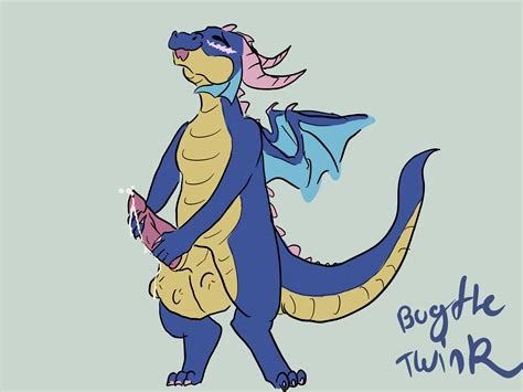 Rule 34 Andromorph Anthro Balls Big Balls Blue Bodily Fluids Bugthetwink Cock Vore Cum Dragon