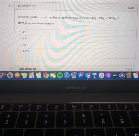 Solved D Question 17 5 Pts Answering In The Correct Number