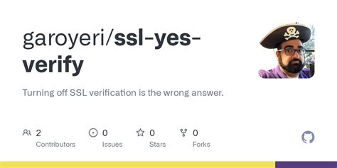 github garoyeri ssl yes verify turning off ssl verification is the