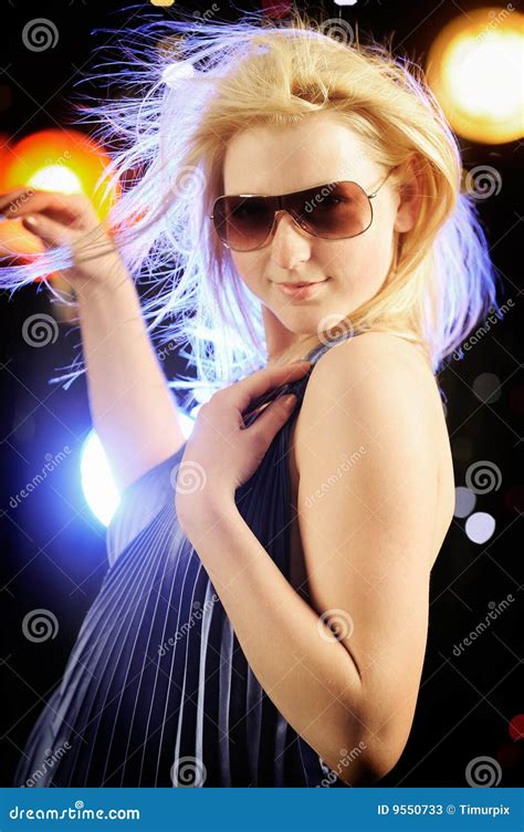 Girl Dancing Stock Image Image Of Motion Light Model 9550733