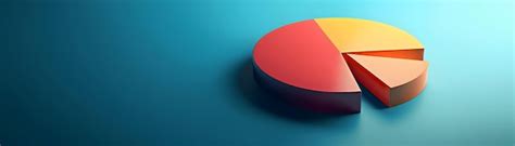 Photo Realistic Pie Chart And Pointer Icon With Blank Area For Customizable Text Visual