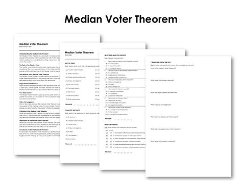 Median Voter Theorem Teaching Resources