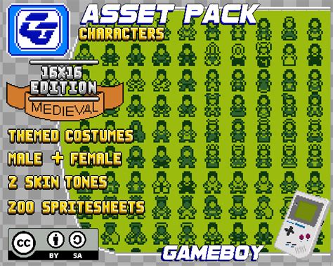 Asset Pack Characters 16x16 Gb By Chasersgaming Asset Pack Characters 16x16 Gb By Chasersgaming