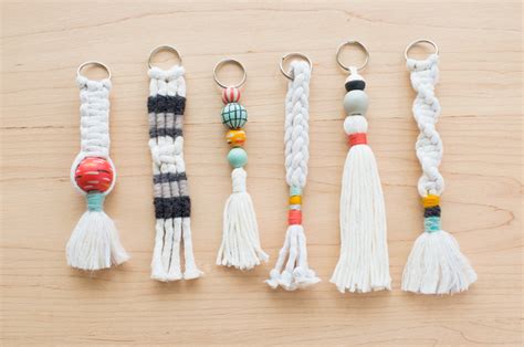 How to make DIY tassel and macramé keychains to give to all your friends Hallmark Ideas