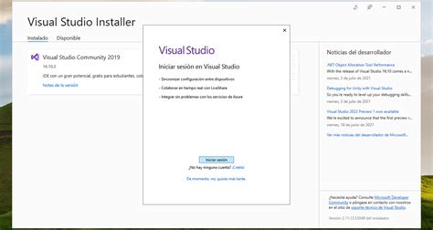 Instalación de Visual Studio Community 2019 v16 10 3 Programación en Microsoft Visual Studio Net