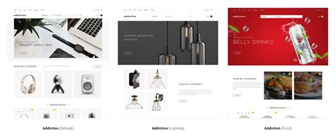 Универсальный магазин Woocommerce тема Addiction Woocommerce шаблон магазина для сайта Wordpress