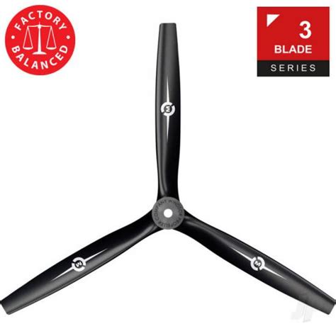 Master Airscrew 13x12 3 Blade Propeller Black