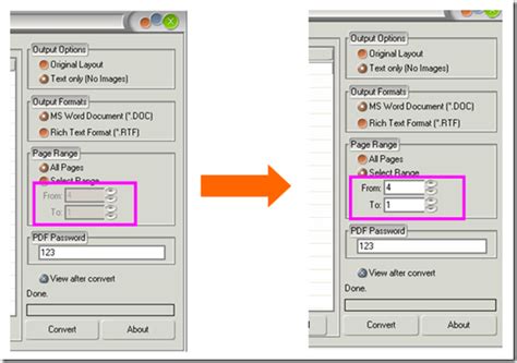 how to convert a page range from pdf file to word document verydoc
