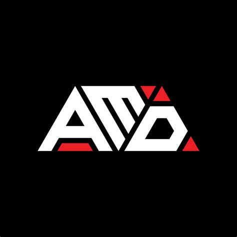 AMD Triangle Letter Logo Design With Triangle Shape AMD Triangle Logo Design Monogram AMD