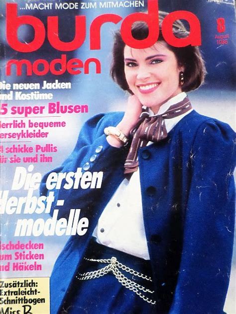 Burda 8/1986 RETRO v němčině