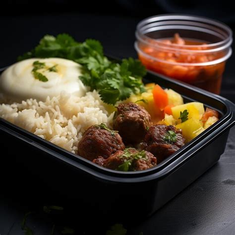 Premium Photo Includes A Container With Assorted Dishes