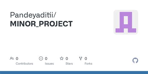 Github Pandeyaditiiminorproject