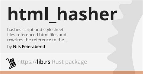 html hasher — rust 应用程序 lib rs