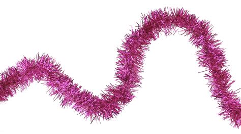 Northlight Seasonal Shiny Pink Traditional Tinsel Garland 50 Feet